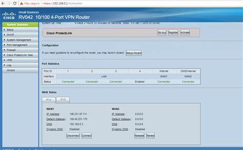 Rv042 Dual Wan Issue Cisco Community