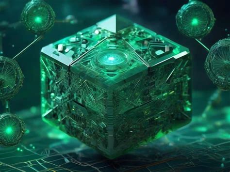 Premium Photo Futuristic Cube On Abstract Background D Render Illustration