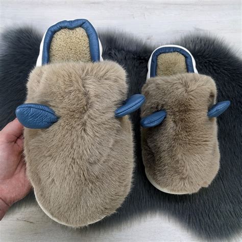 Тапочки домашні хутряні з вушками теплі коричневі Fangre 3832 продаж ціна у Кременчуку