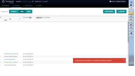 Workflow History Missing The Details Community Support Temporal