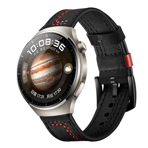 Кожаный ремешок совместимый для HUAWEI WATCH 4 pro WATCH GT3 46mm 42mm ...