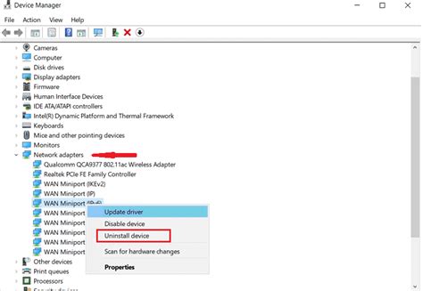 Network Adapter To Uninstall Device New SciTech