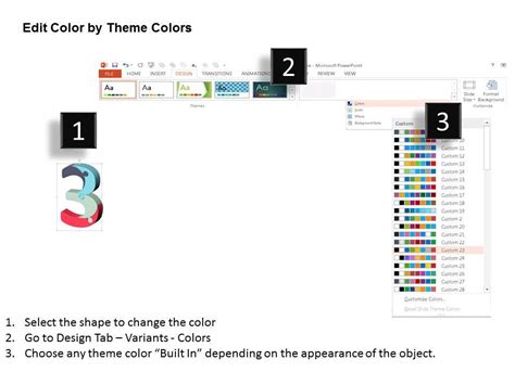 Number Three With Puzzles And Text Boxes Powerpoint Template Presentation Graphics