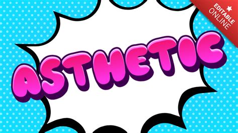 Asthetic Speech Bubbles Comics Text Effect Generator