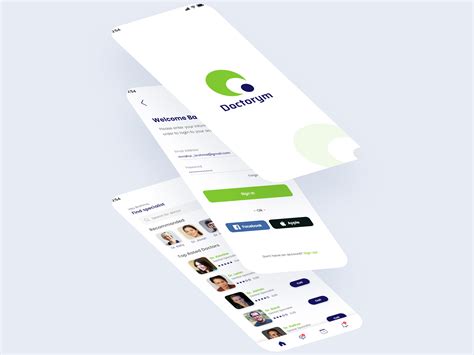 doctor app ui design project on behance