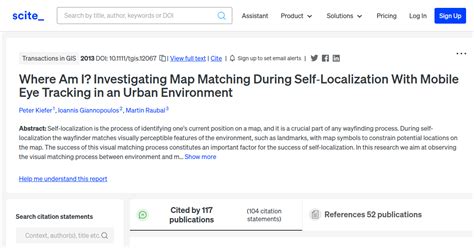 Where Am I Investigating Map Matching During Self‐localization With