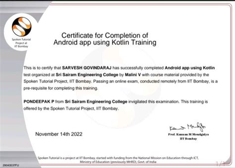 Sarvesh G On Linkedin Python Training Project Iitbombay Spokentutorial