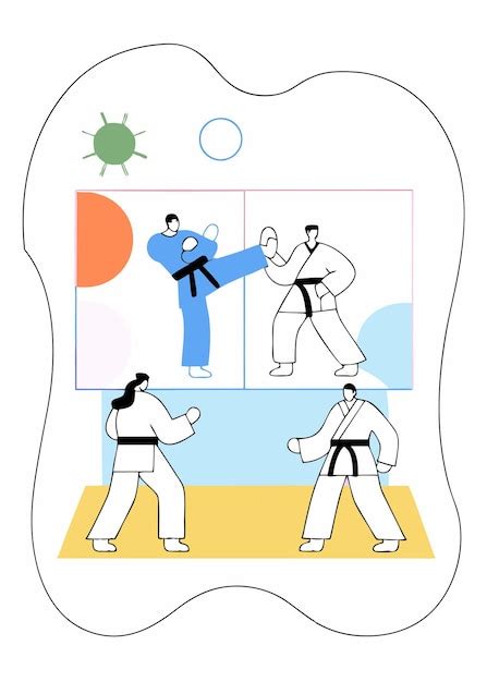 태권도 도전 일러스트 이미지 Freepik에서 무료 다운로드