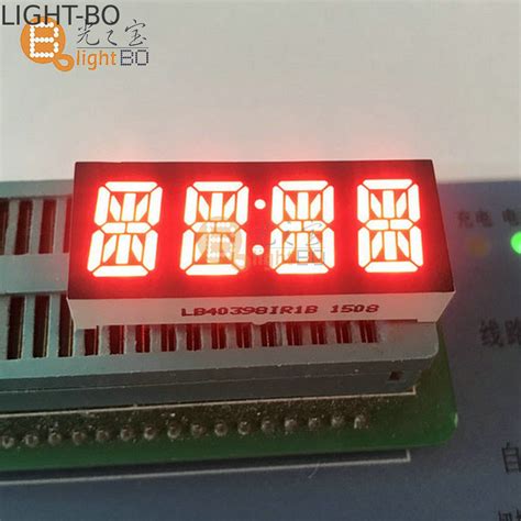 ultra bright red 0 39inch anode 4 digit 14 segment led display