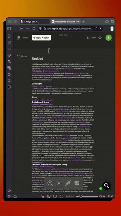 siti web che ti cambieranno la vita parte 14 napkin aitools ai
