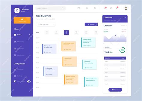 premium vector infographic dashboard ui design with graphs charts and diagrams web interface