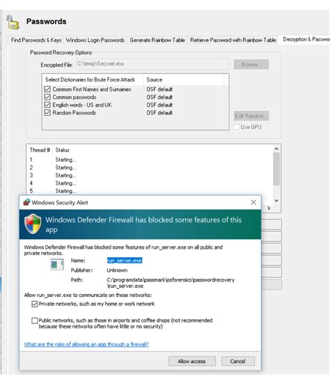 password recovery client error 1 [solution] passmark support forums