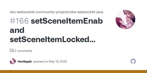 Setsceneitemenabled And Setsceneitemlocked Refusing To Work · Issue