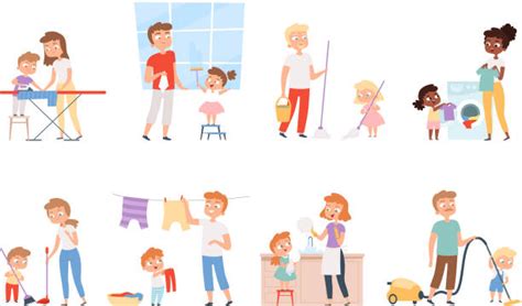 Dad Chores Illustrations, Royalty-Free Vector Graphics & Clip Art - iStock