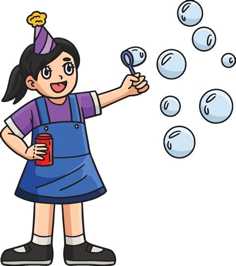 Circus Girl Blowing Bubbles Cartoon Clipart In 2024 Cartoon Clip Art Vector Drawing Cartoon