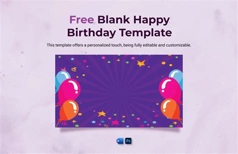 Happy Birthday Template Free Download Video At Patrick Oala Rarua Blog