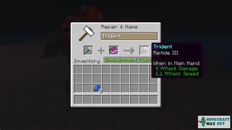 Riptide How To Craft Riptide In Minecraft Minecraft Wiki