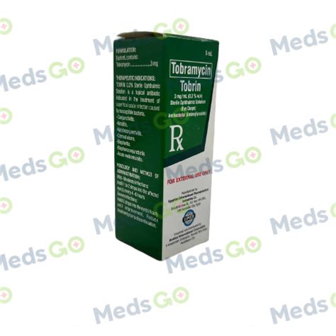 Tobrin Tobramycin 3mg Ml 0 3 W V Sterile Ophthalmic Solution Eye