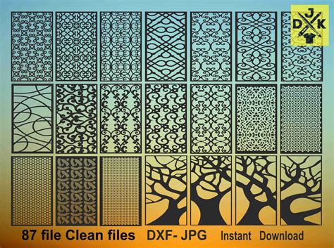 Cnc Files For Laser Router Plasma Fiber Over 86 Dxf File Etsy