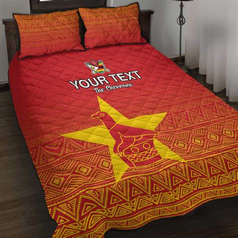 Custom Zimbabwe Cricket Quilt Bed Set Go Champions By Africanpride