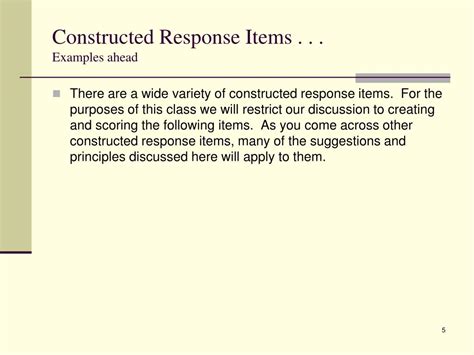 Ppt Constructed Response Items Powerpoint Presentation Free Download