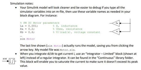 1 model a simple dc motor in simulink this motor s