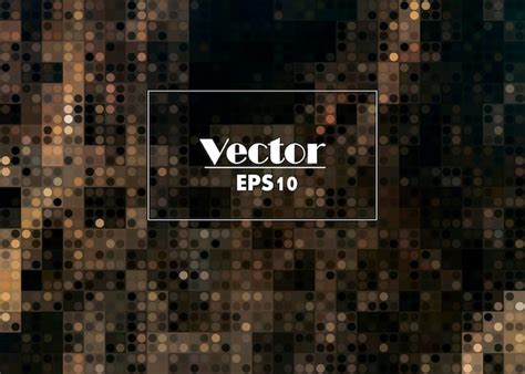 Brown Dotted Pixel Abstract Stylized Digital Vector Image Premium Vector