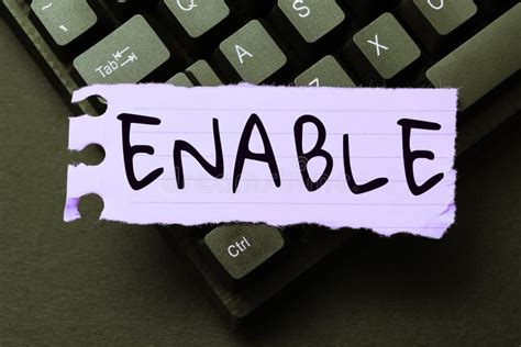 Sign Displaying Enable Business Approach Give Someone Or Something The