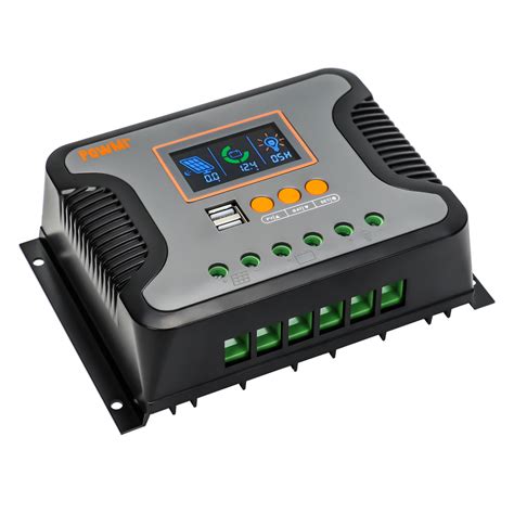 80a 12243648v Pwm Solar Charge Controller Powmr
