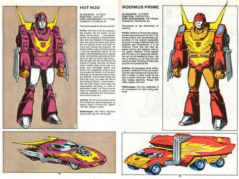 Hot Rod And Rodimus Prime G1