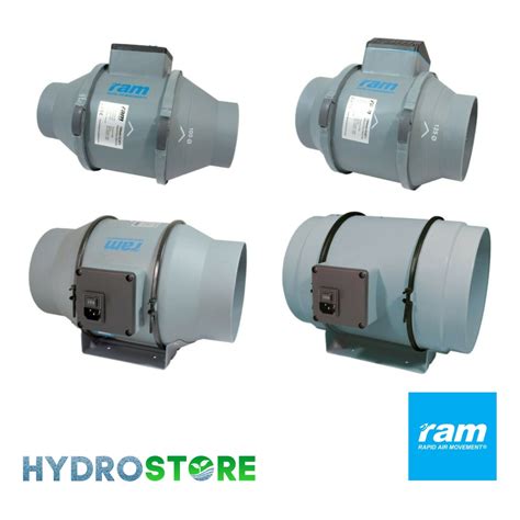 Ram Tt Mixed Flow Inline Fans 2 Speed Hydrostore
