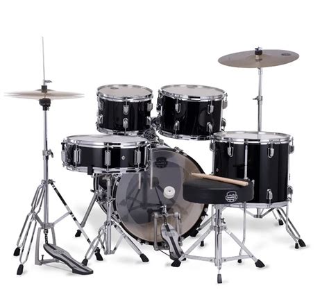 Batería Acústica Mapex Serie Comet Cm5295ftc Dark Black La Sexta Mayor
