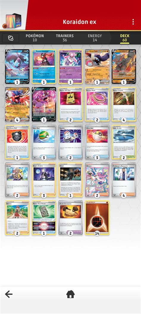 Need Help With Koraidon Ex Deck R Ptcgl