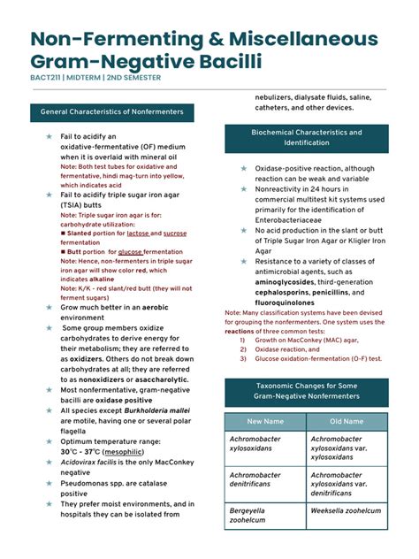 Non Fermenting And Miscellaneous Gram Negative Bacilli Pdf Pseudomonas Aeruginosa Pseudomonas