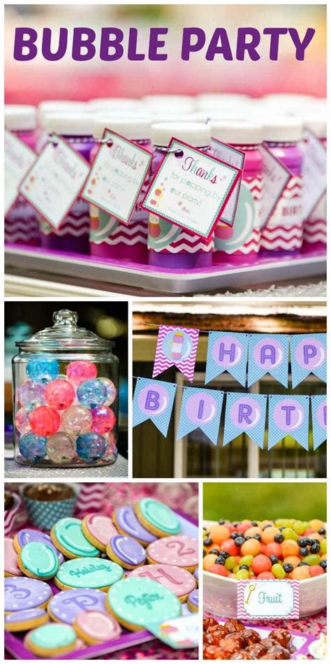 34 Creative Girl First Birthday Party Themes And Ideas Bubble Party