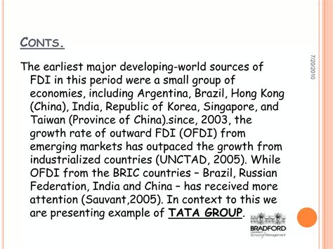 Internationalisation Process In Developed And Developing Countries