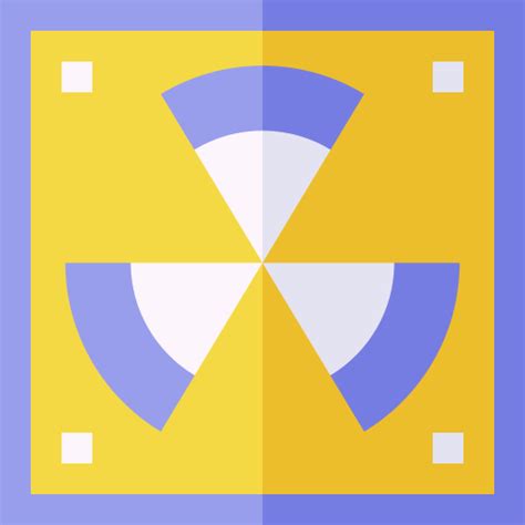 Radiation Basic Straight Flat Icon
