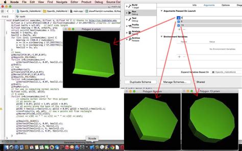 C Opengl In Xcode Generic Regular Prism Drawing Tutorial Robert