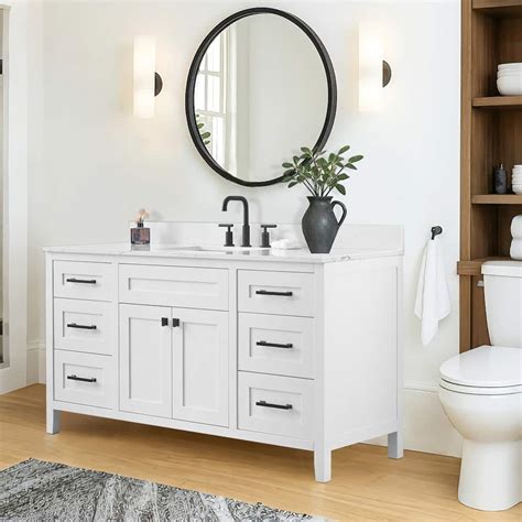 Vanity Art 60 Double Sink Bathroom Vanity With Top And Backsplash On