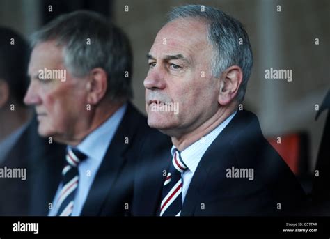Rangers Chief Executive Charles Green Sits In An Executive Box During