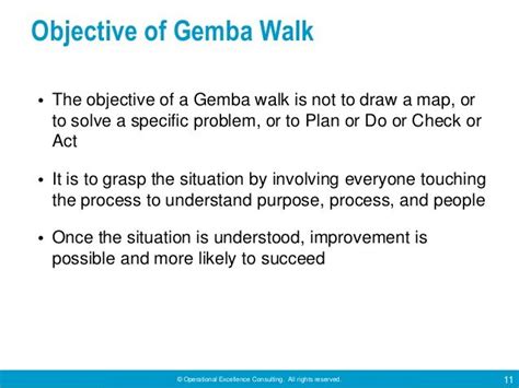 Gemba Walk By Operational Excellence Consulting Operational Excellence How To Plan Kaizen