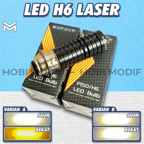 Jual Headlamp Lampu Utama Led H6 Laser Ac Dc Lampu Tembak Soket Socket