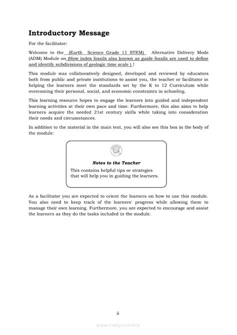 Earth Science Quarter 2 Module 12 Describe How Index Fossils Also Known As Guide Fossils