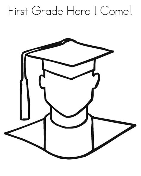 First Day Of First Grade Coloring Page Download Print Or Color Online For Free