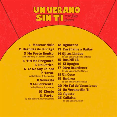 Un Verano Sin Ti Album Cover Behance