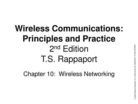 Ppt Wireless Communications Principles And Practice 2 Nd Edition T S Rappaport Powerpoint