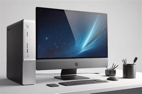 Premium Photo Modern Desktop Computer Concept Illustration