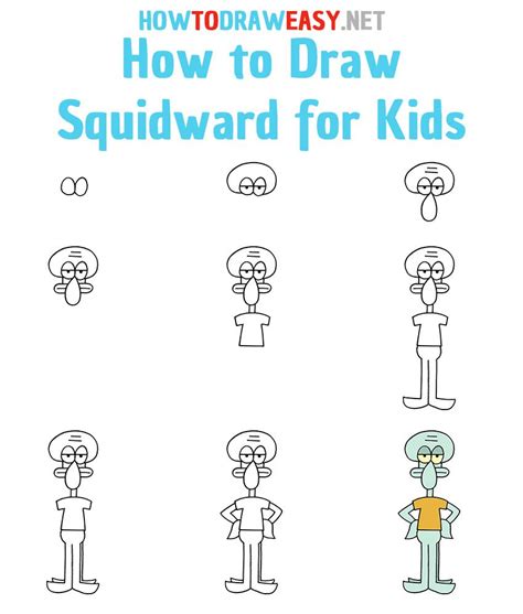 How To Draw Squidward Spongebob Sketchok Step By Step Drawing The Best Porn Website