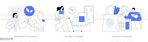 Reuse Reduce Recycling Abstract Concept Vector Illustrations Stock Illustration Download Image