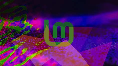 Linux Mint Logo On Abstract Background Hd Wallpaper Rare Gallery